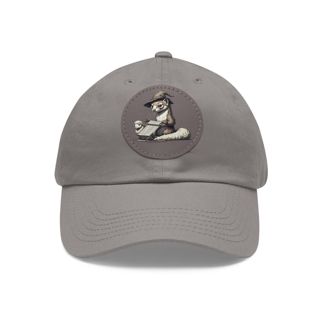 Woodsy Weasel Hat With Leather Patch: Alliterative Animals Design ...
