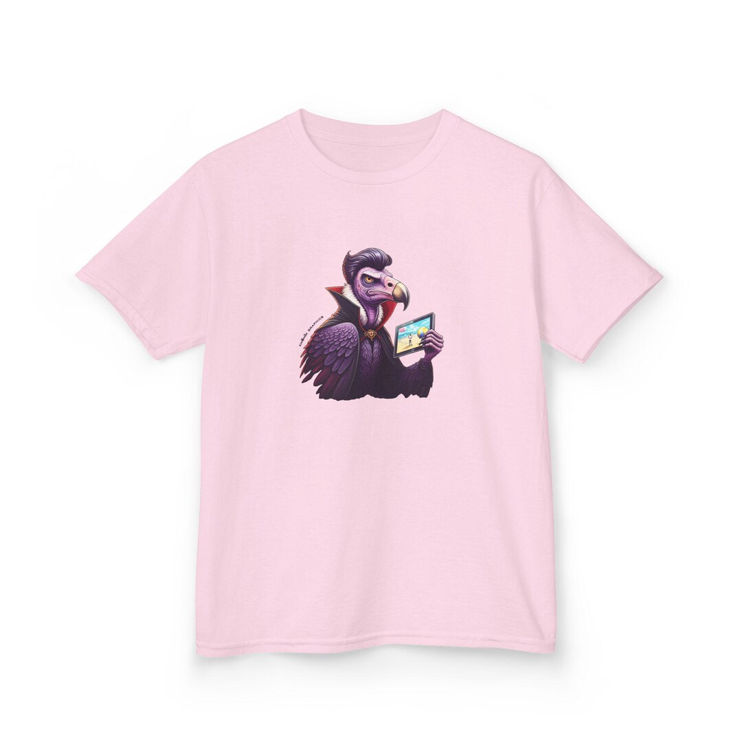 Vampire Vulture Kids Cotton Tee: Alliterative Animal Design - Etsy