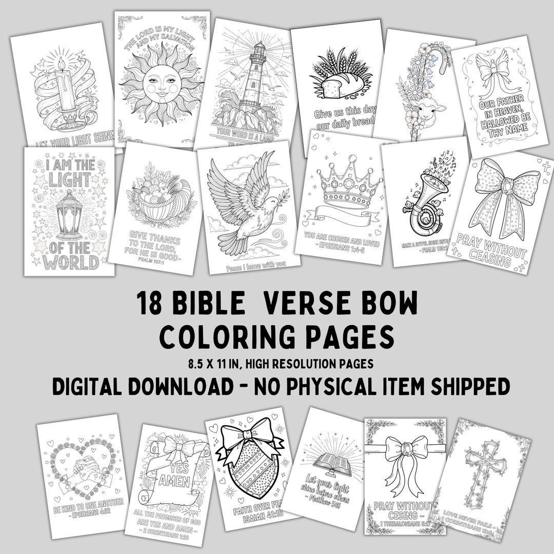 18 the Lord’s Prayer Worksheet, Bible Verse Coloring Page, Christian ...