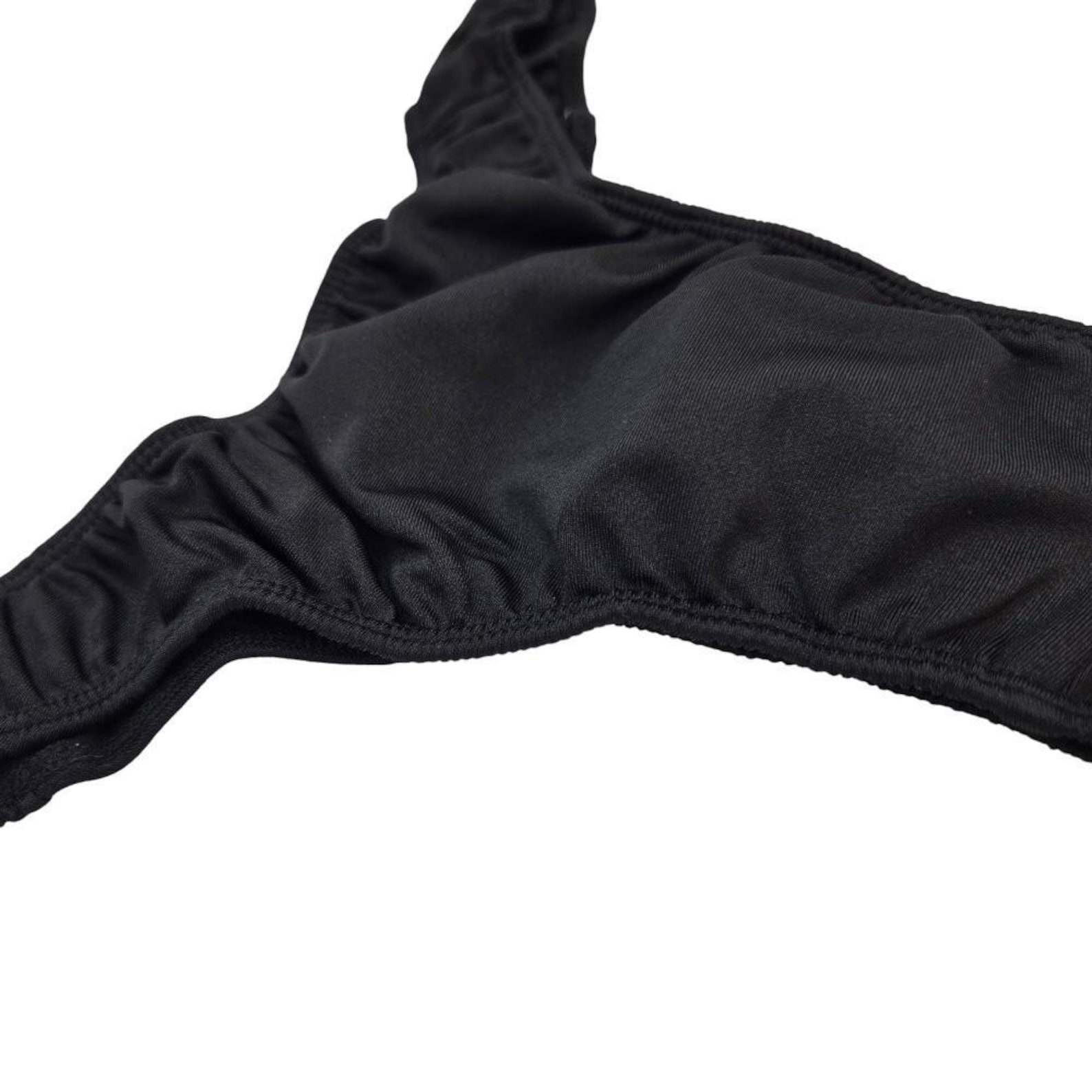 Black Satin Gaff Thong – Feminine Tucking Panty for Crossdressers & Transgender PLUS SIZE 2X ...