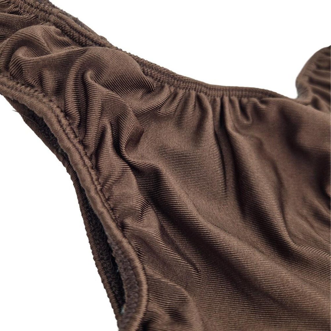 Brown Satin Tucking Gaff – Crossdresser & Transgender Smooth Front ...