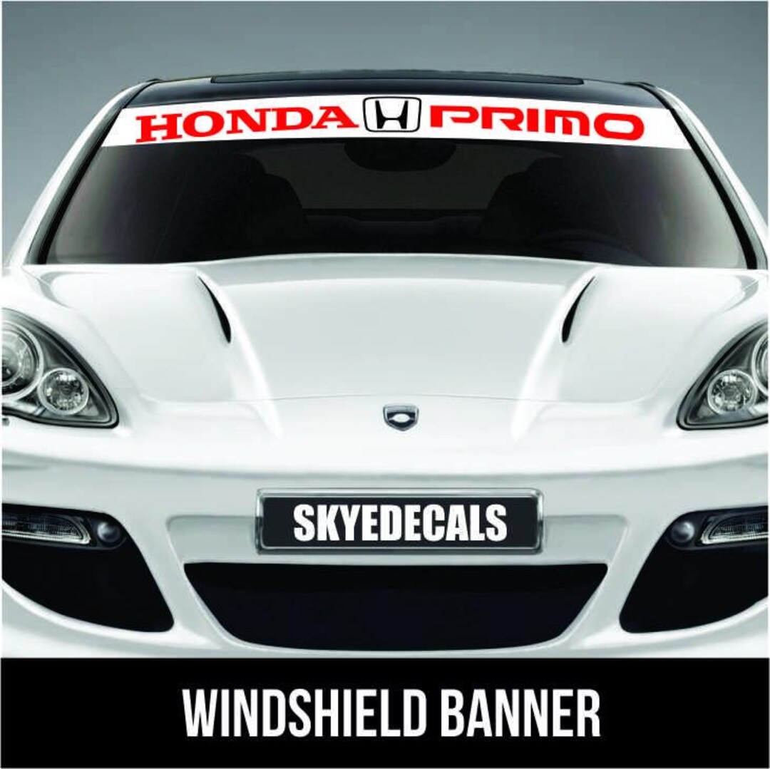 Primo Honda Windshield Banner Sticker Window Vinyl Decal Stickers for ...
