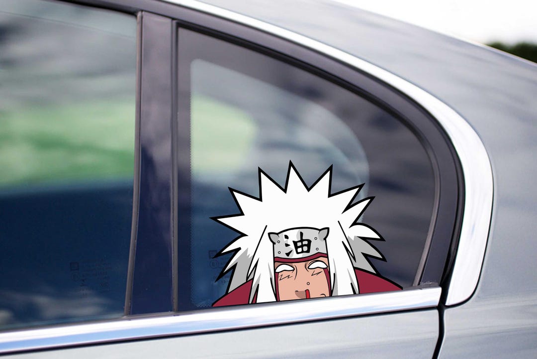 Frog Lord Pervy White Hair Ninja Peeking Anime Super Decal Cartoon ...