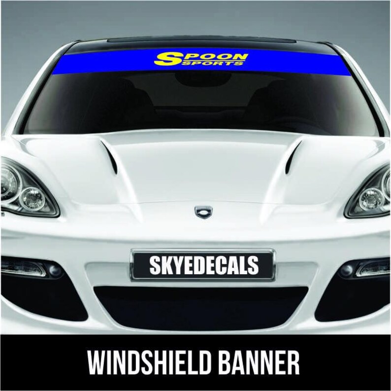 Spoon Sports Windshield Banner Sticker Window Vinyl Decal Stickers for ...