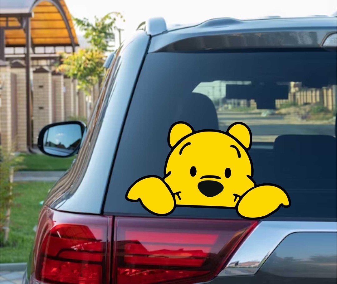 Winnie-the-pooh Peeking Peek Peekabo Peekers Bumper Window Vinyl Decal ...