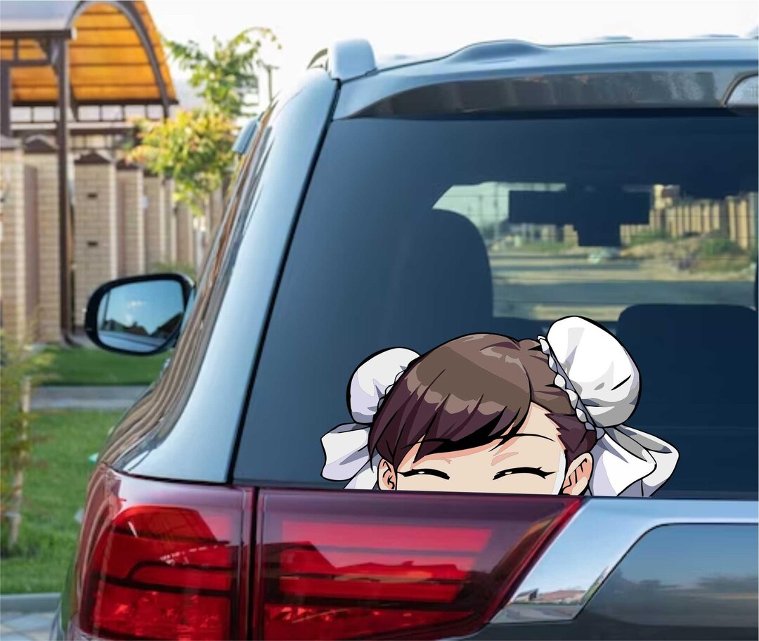 Chun Li Peeking Peek Peekabo Peekers Bumper Window Vinyl Decal Anime ...