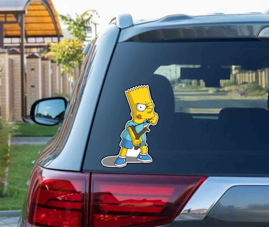 Bart Hunting Sniper Meme Peeking Peek Peekabo Peekers Bumper Window ...