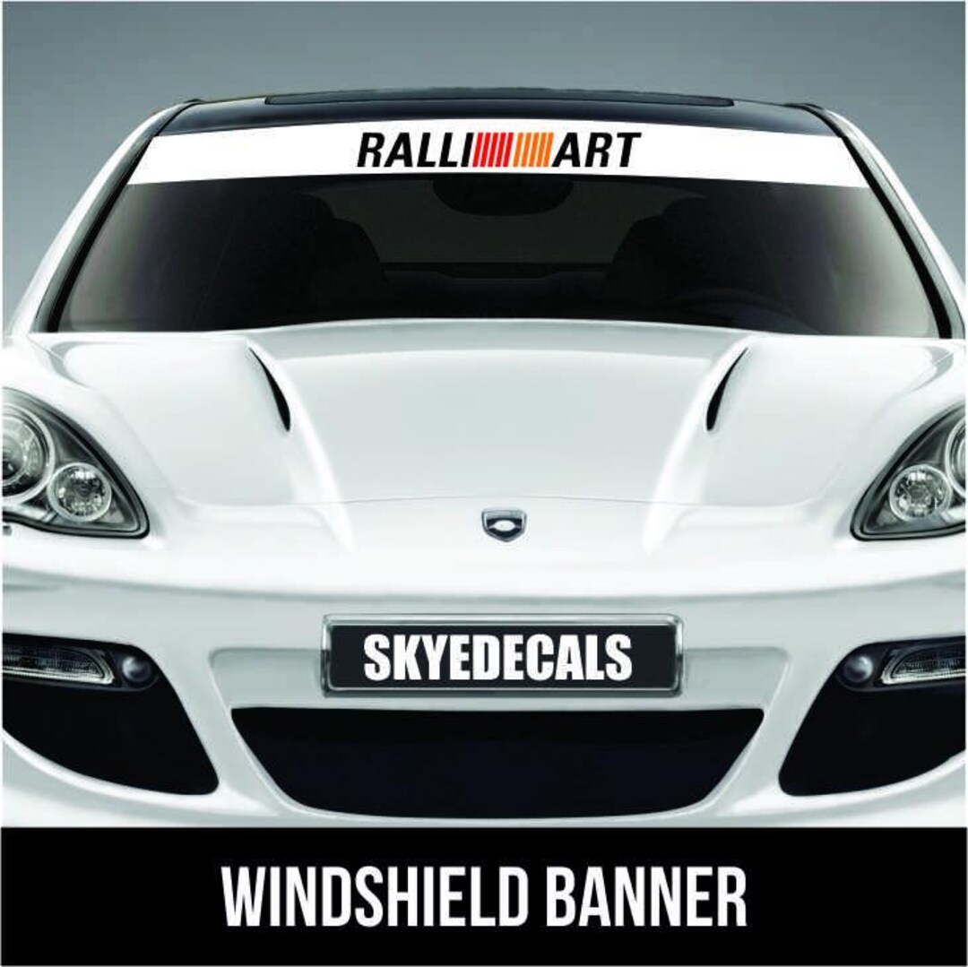 Ralli Art Windshield Banner Sticker Window Vinyl Decal Stickers for JDM ...