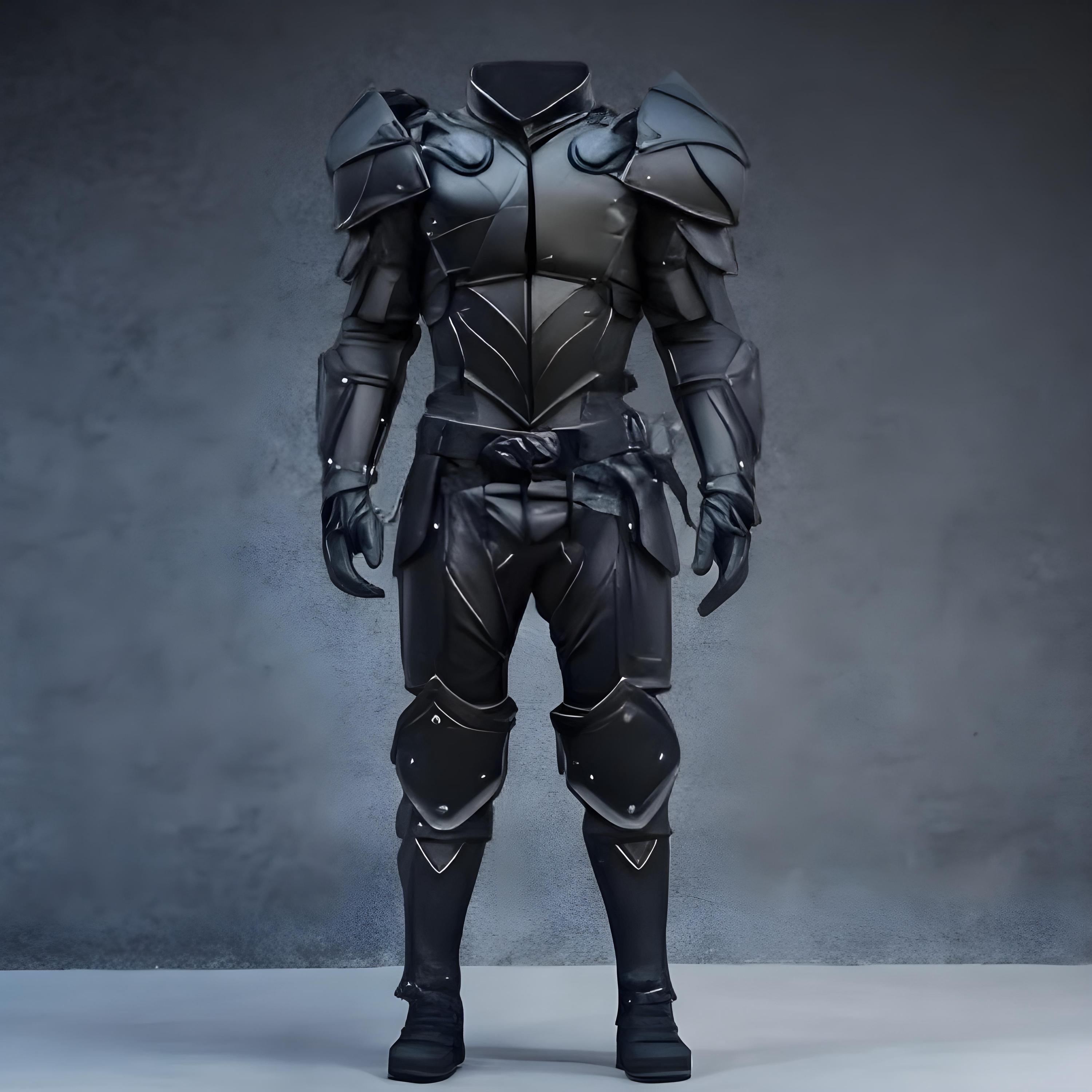 Black Leather Fantasy Warrior Armour | Medieval Cloak Cosplay Suit ...
