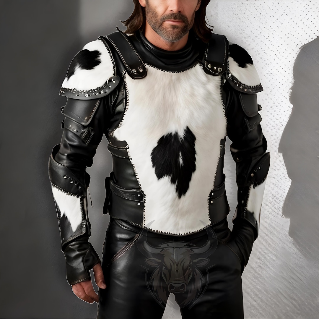 Cowhide Leather Armor Chest Plate | Handmade Viking Medieval Cosplay ...