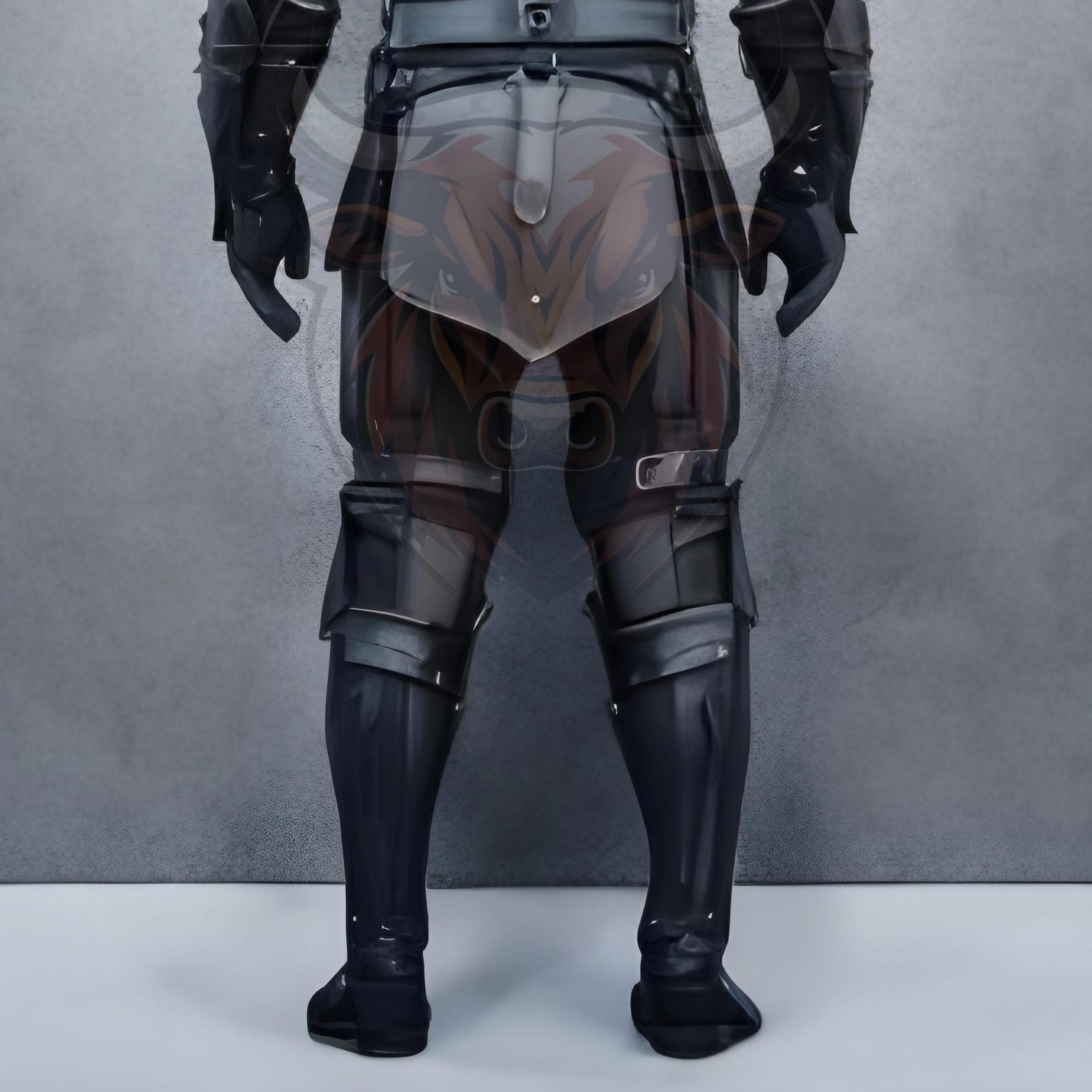 Black Leather Fantasy Warrior Armour | Medieval Cloak Cosplay Suit ...