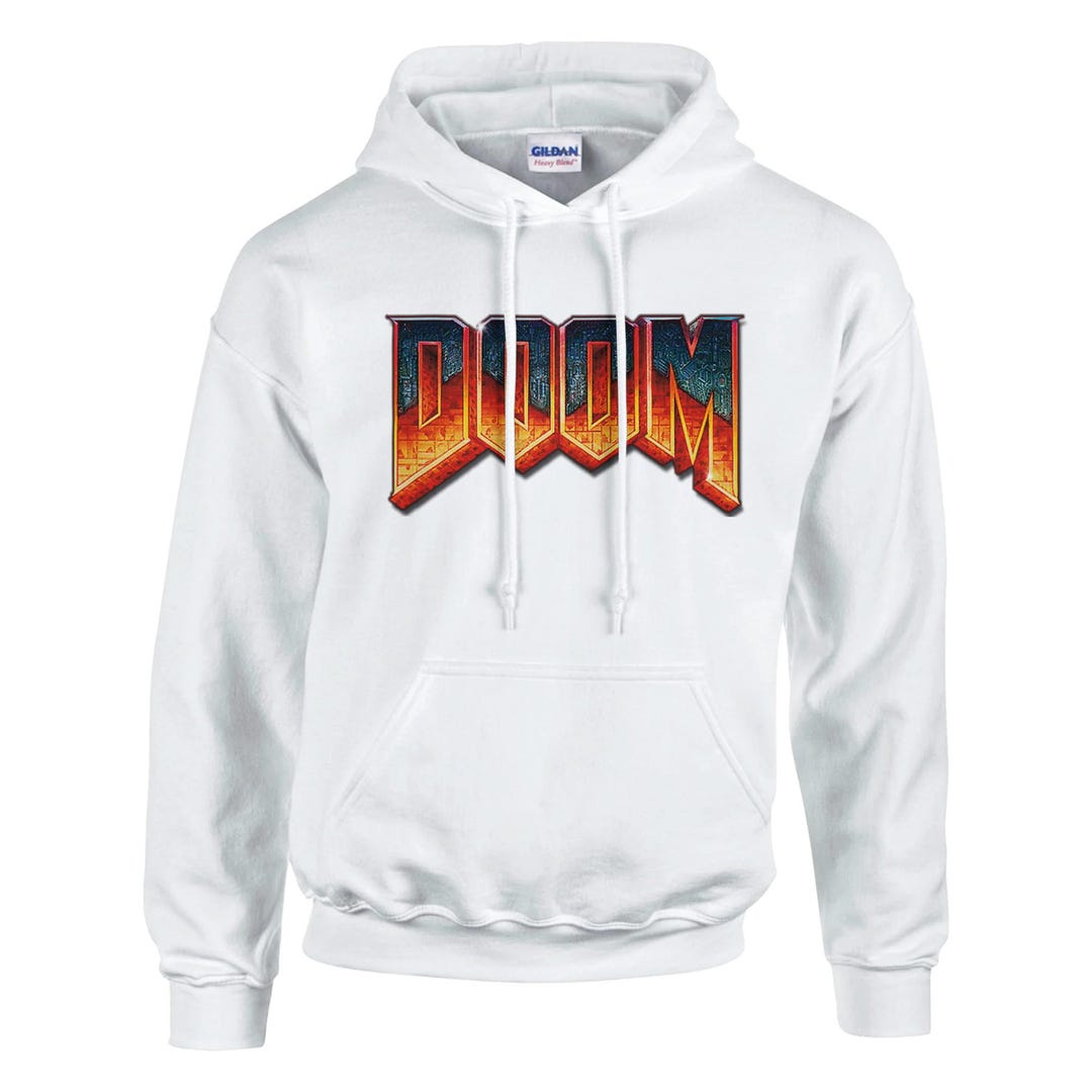 Retro 90s Doom Hoodie - Classic Video Game Apparel - Perfect Gift for ...