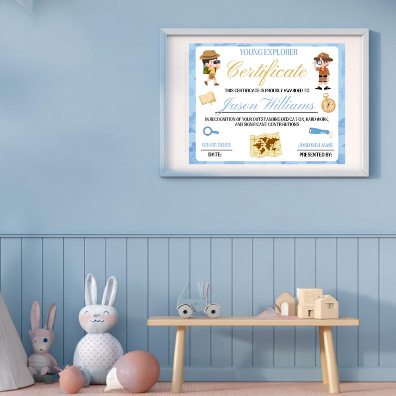 Young Explorer Certificate – Printable Award Template – Fun Achievement ...
