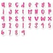Vibrant Preppy Alphabet Letters Bundle | Doodle Alpha Font Letter and ...