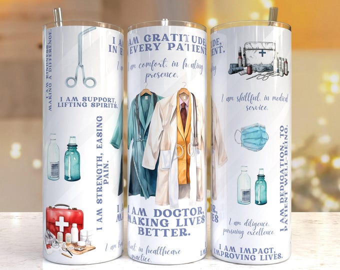 Doctor Life Tumbler Wrap Png,doctor Sublimation Designs,20 Oz Skinny ...