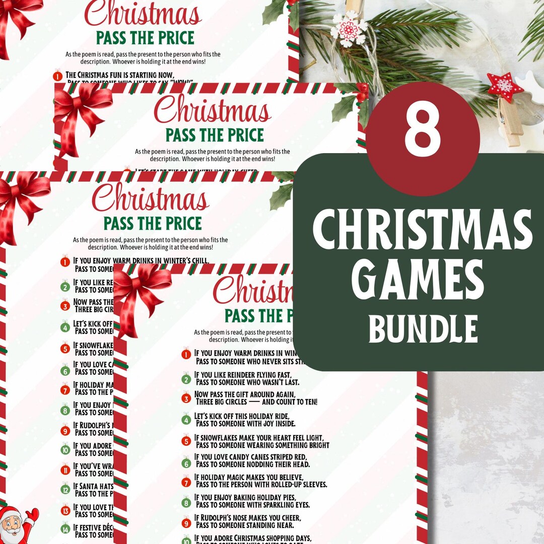 Christmas Pass the Prize Game, Teen Christmas Game, Christmas Left ...