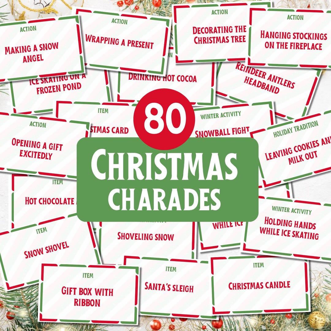 Christmas Charades | Christmas Games | Christmas Trivia | Classroom ...