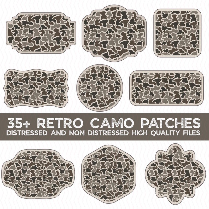Camouflage Patch Design Png - Etsy