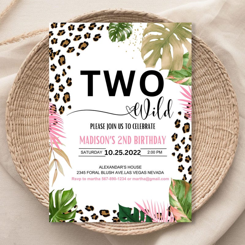 Two Wild Birthday - Etsy