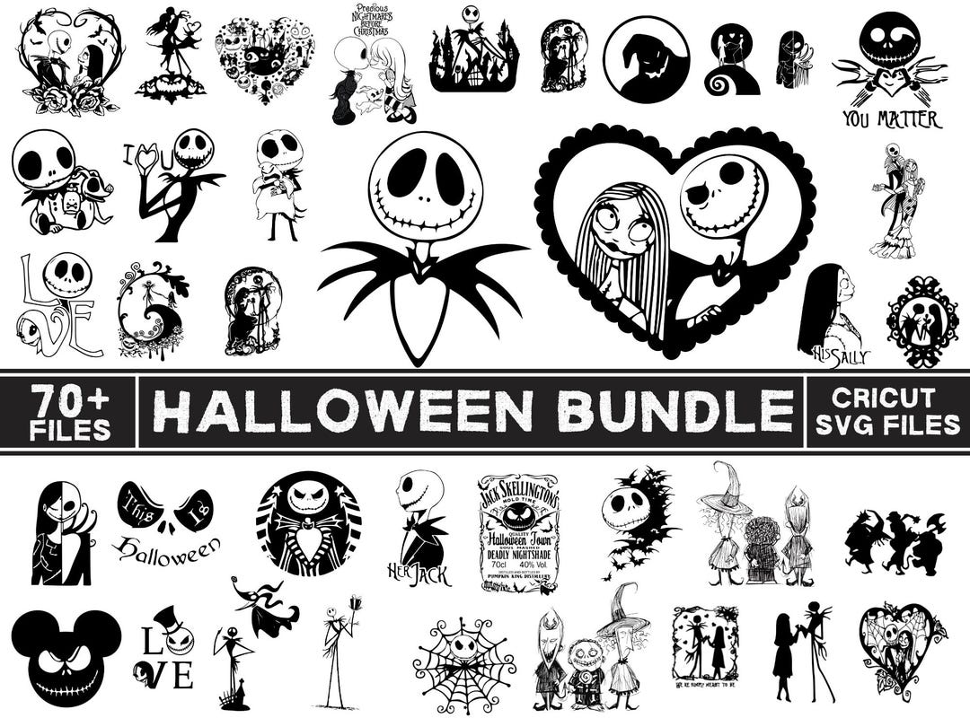 Halloween Nightmare SVG Bundle, Spooky Vibes, Halloween Pumpkin Svg ...