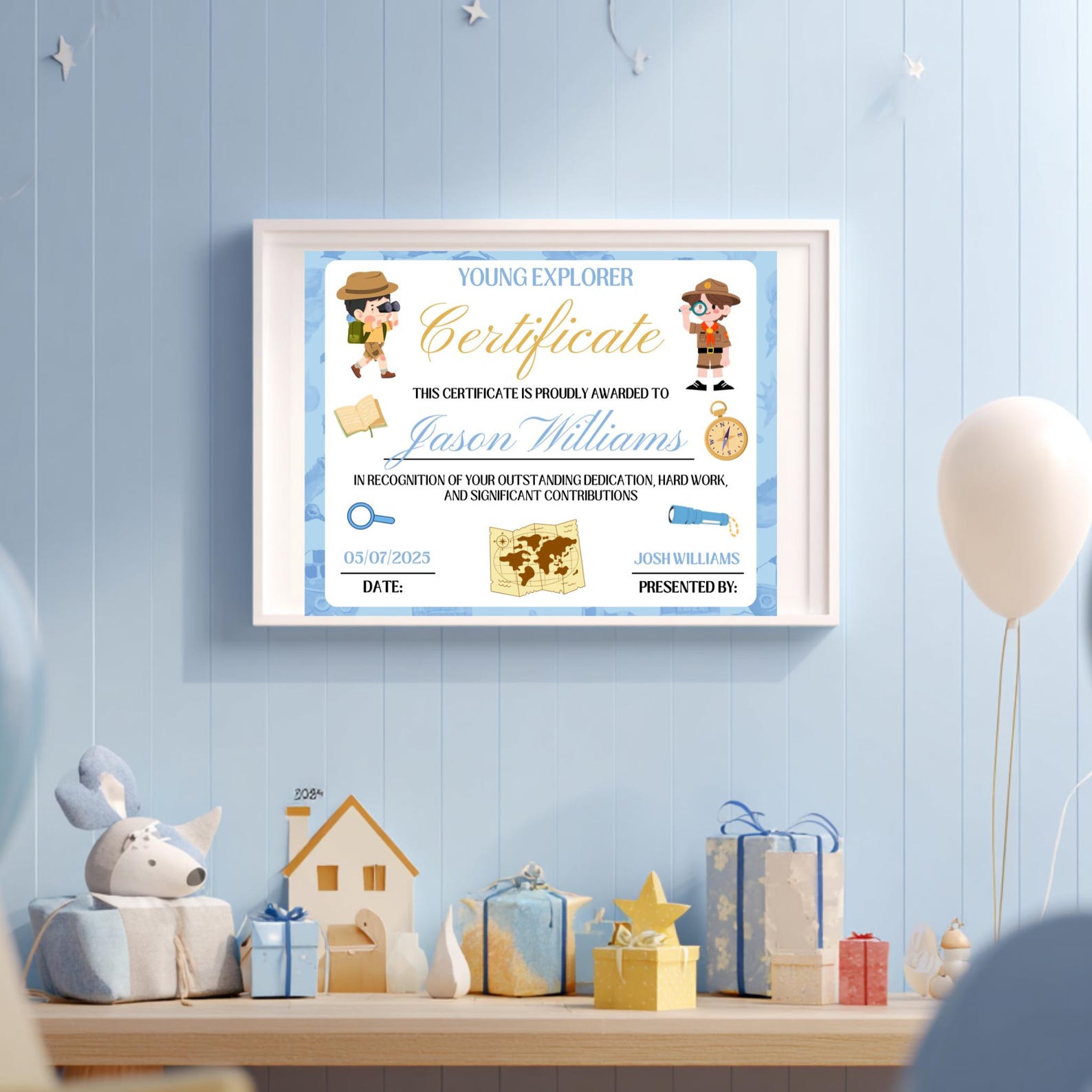 Young Explorer Certificate – Printable Award Template – Fun Achievement ...