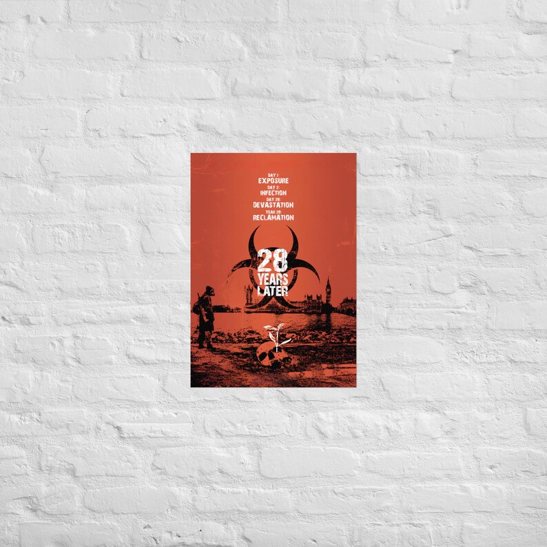 28 Years Later Movie Poster: Minimalist Horror Film Art Print - Etsy
