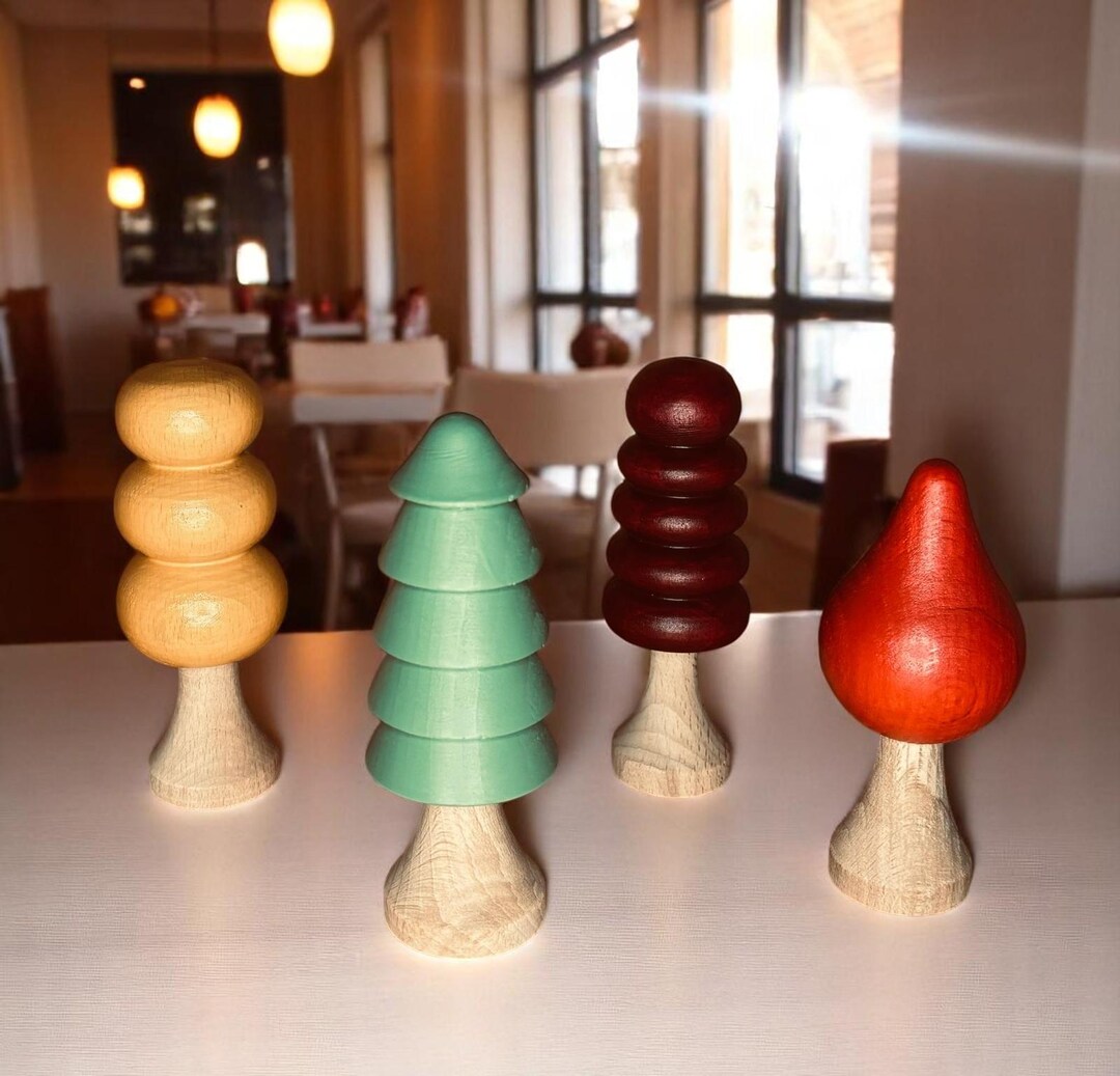 Montessori Fun Trees – Wooden Tree Set for Kids | Waldorf-inspired ...