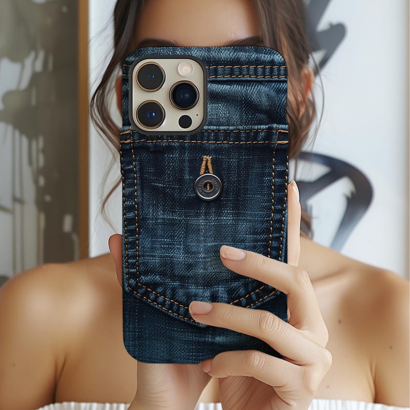 Denim Phone Case - Etsy