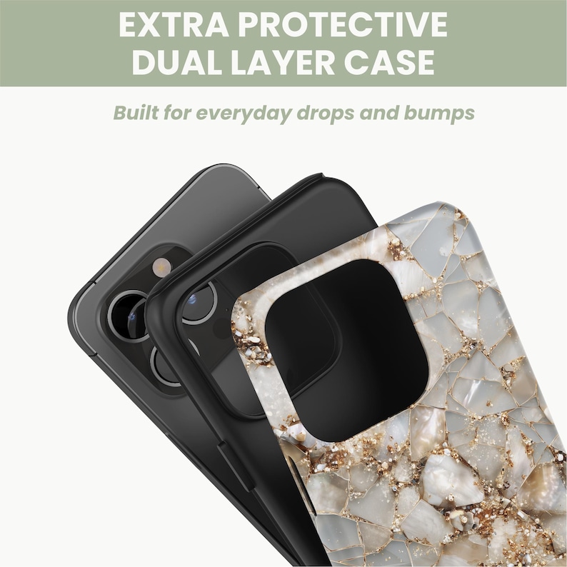 Geode Stone Print Phone Case for iPhone Samsung Pixel – Faux Crystal ...
