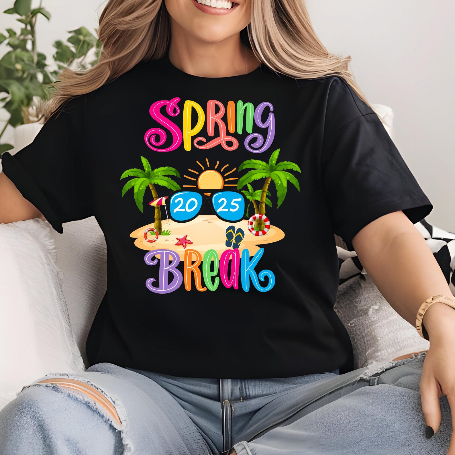 Spring Break 2025 Png, Spring Break Squad Png, Funny Spring Png, Beach ...