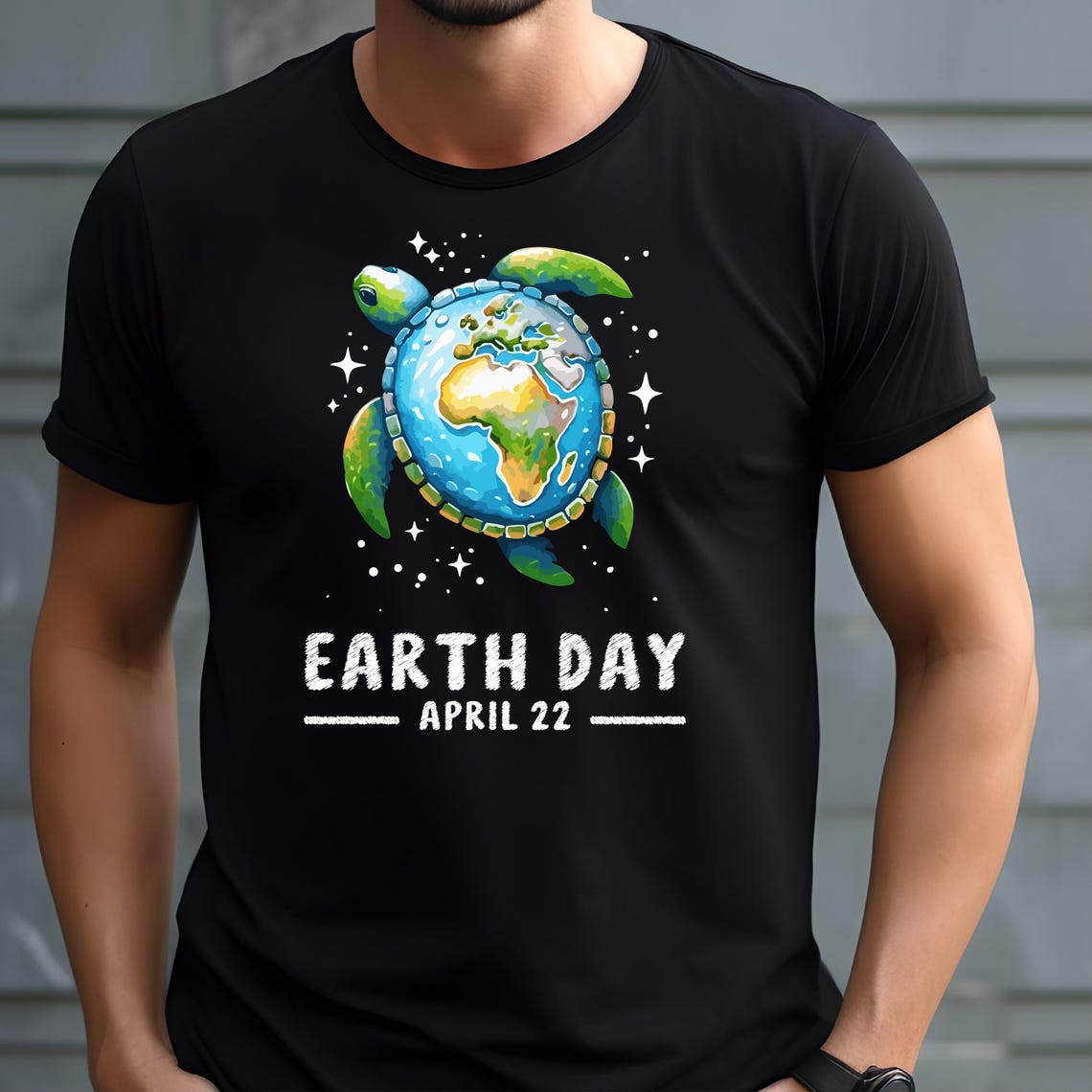 Earth Day Digital Art | Sea Turtle Planet Illustration | April 22 PNG ...