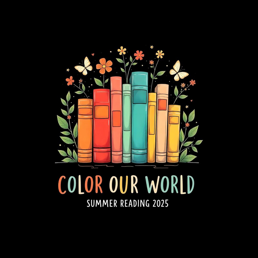 Color Our World Summer Reading Shirt | Cute Book Lover Tee | Library ...