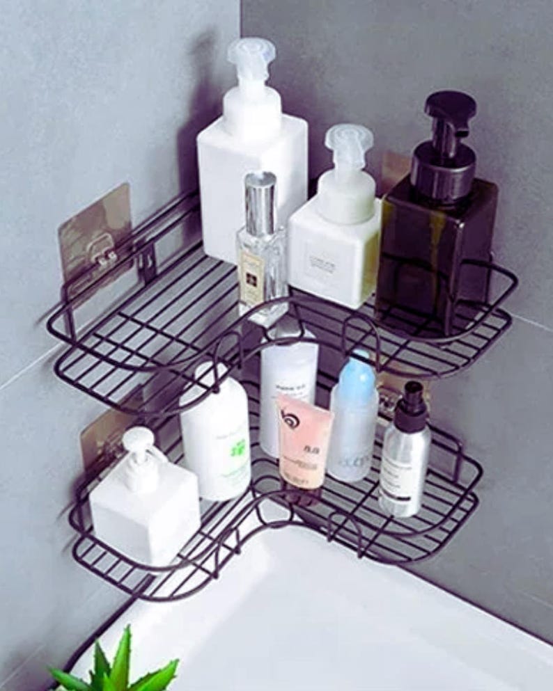 Wall Mounted Bathroom Corner Shelf - Etsy