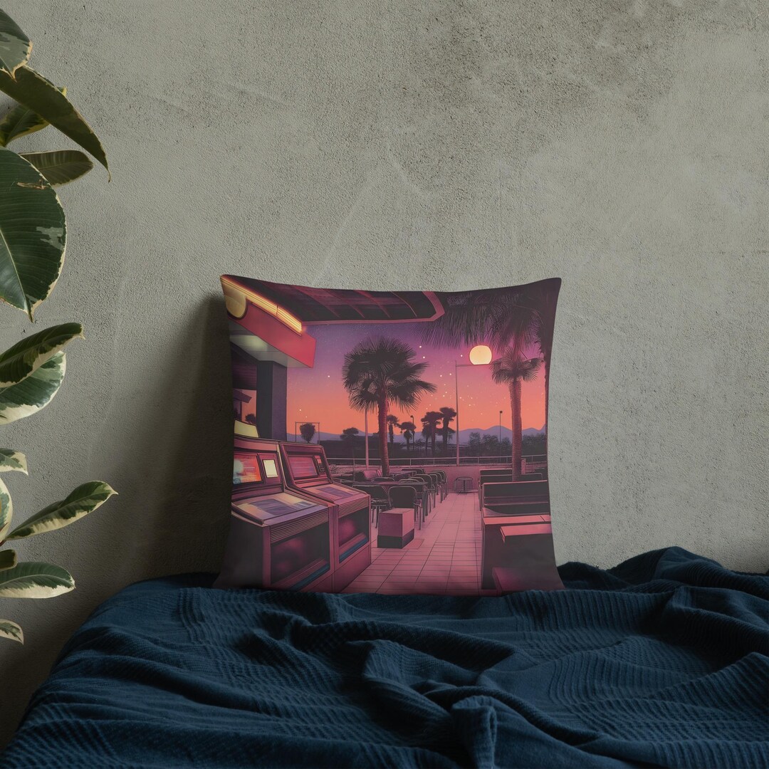 Basic Pillow – Retro 80s Aesthetic Home Decor – Soft & Comfy Throw ...