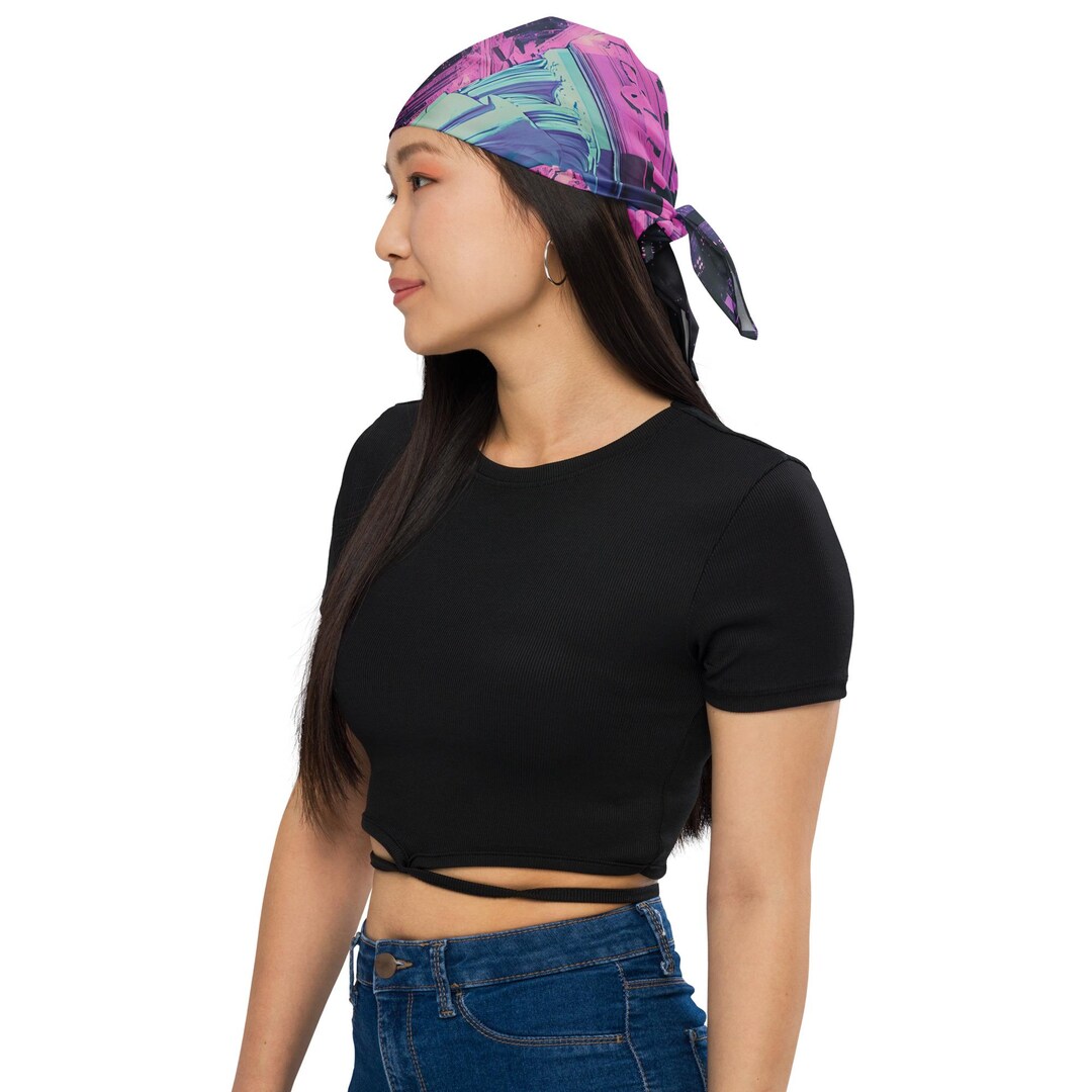 Statue of Liberty Bandana | All-over Print Synthwave Headwear ...