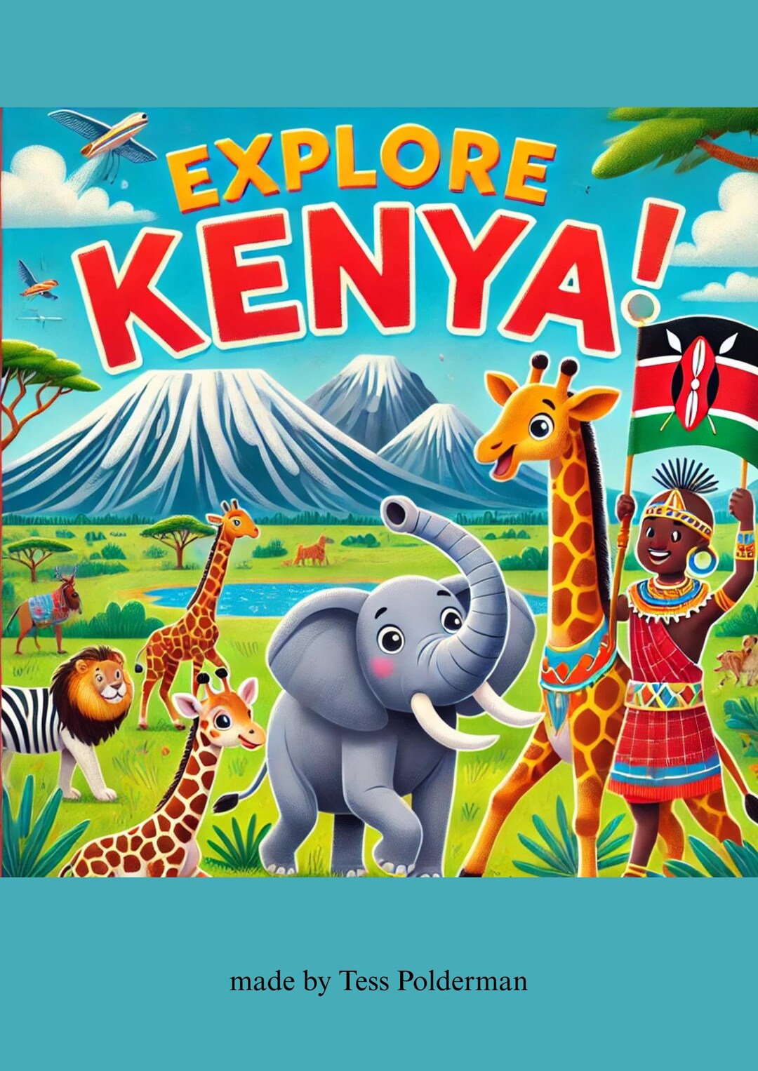 Explore Series Fun & Educational Activity Book: Explore Kenya - Etsy