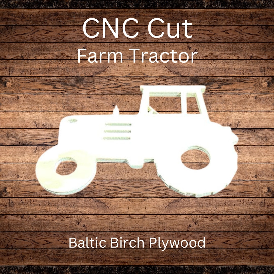 Unfinished Wood Tractor Cutout – Perfect for Farmhouse Crafts and Decor ...