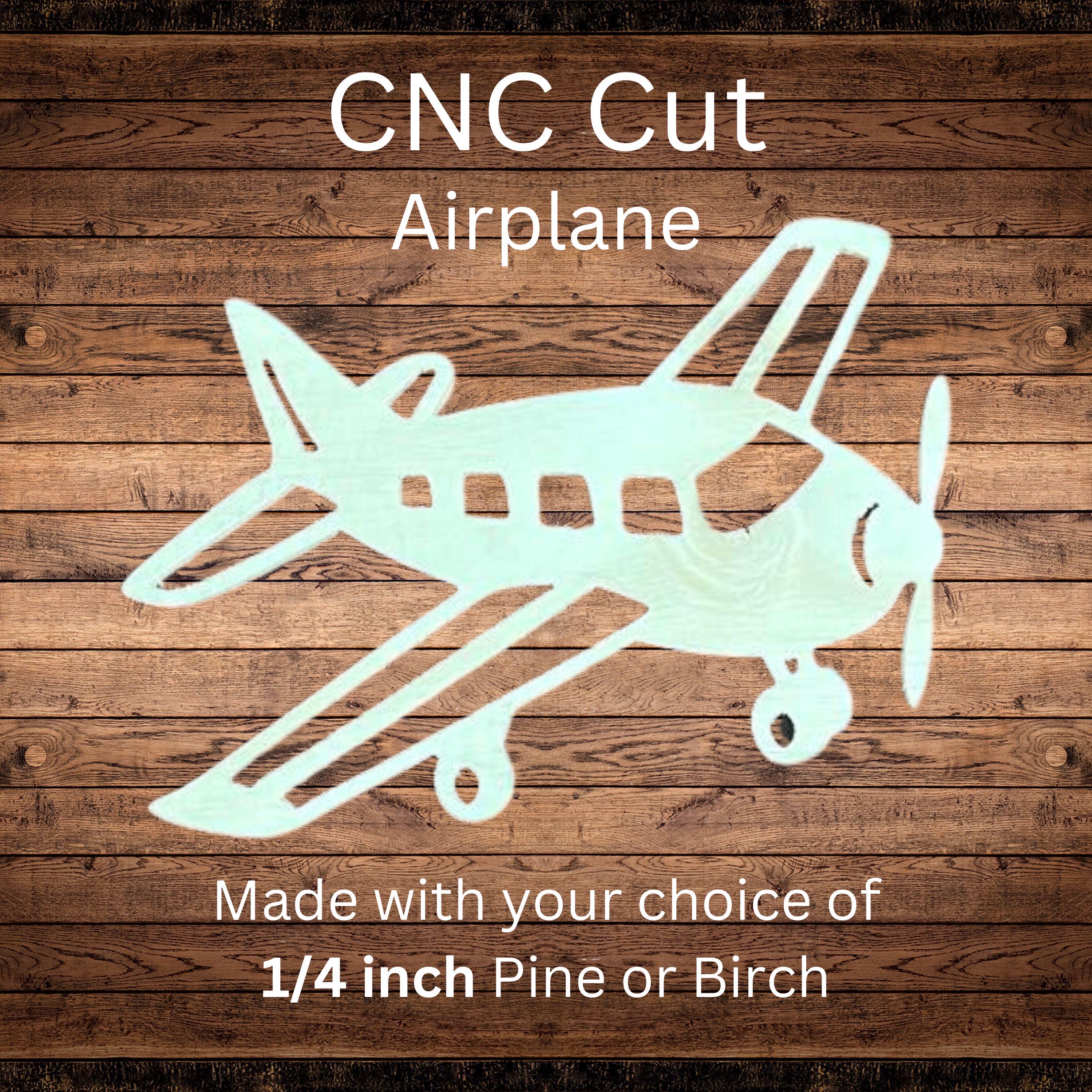 Unfinished Wooden Airplane Cutout - DIY Craft Shape for Painting and ...