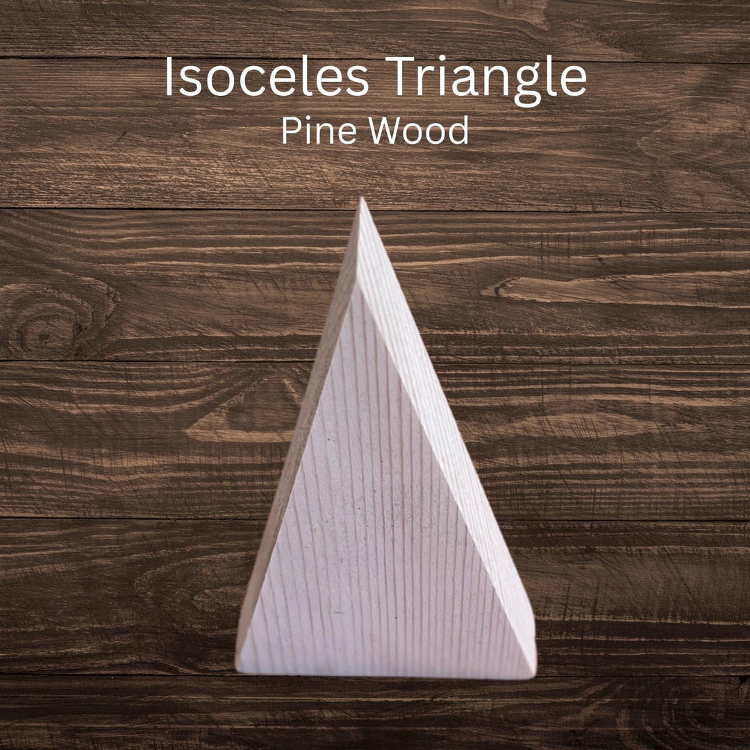Slim Wood Triangle Cutouts – Wood Shapes for Crafts & Decor, Unfinished ...