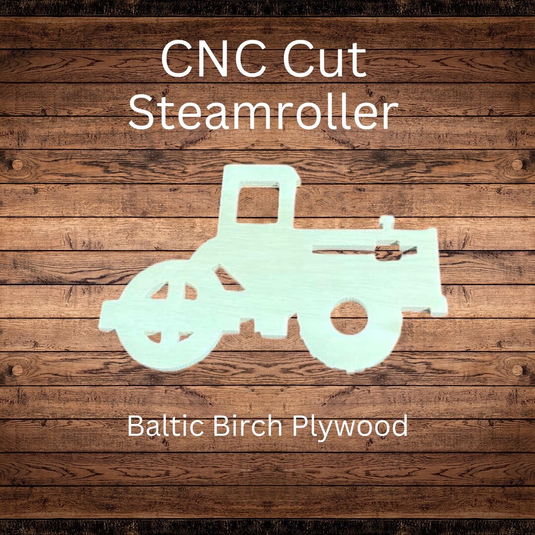 Wooden Steamroller Cutout – Construction Vehicle Decor - Nursery ...