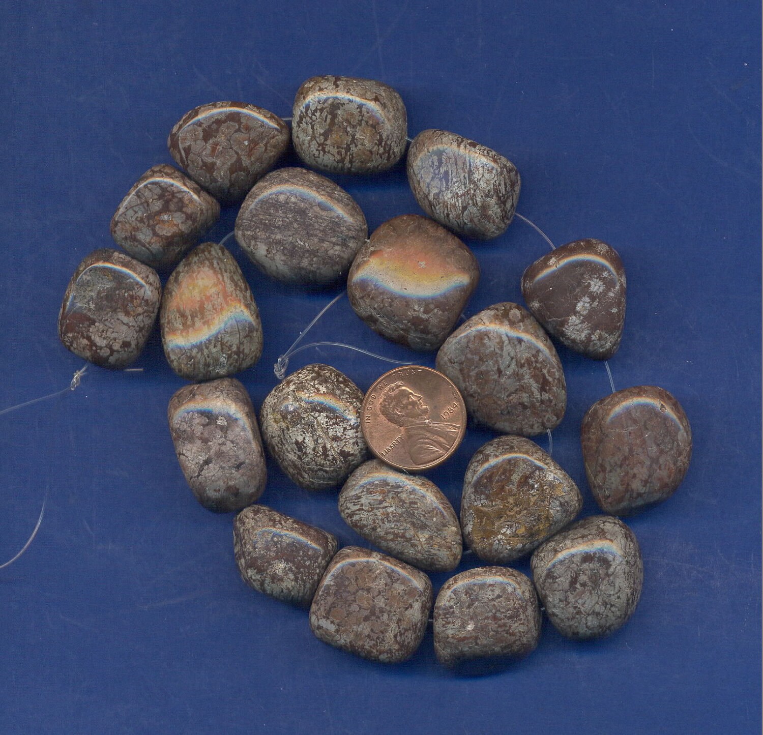 15 Inch Strand of Brown Snowflake Jasper Nuggets 16mm-20mm | Etsy