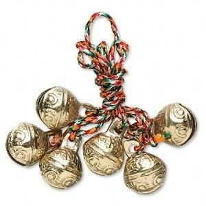 Strand of Brass Tiger Bells 33mm Belly Dance Feng Shui | Etsy