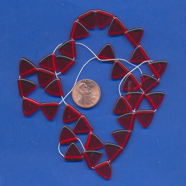 Triangle Glass Beads - Etsy