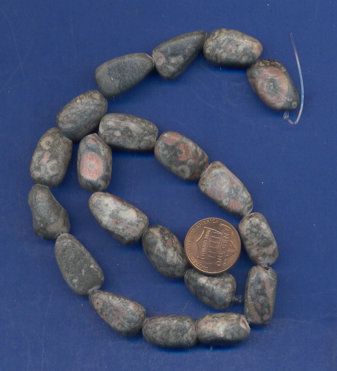 16 Strand of Fossile Stone Nugget Beads, 16mm to 21mm - Etsy