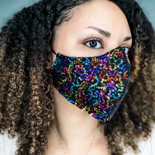 Sequin Mask Etsy