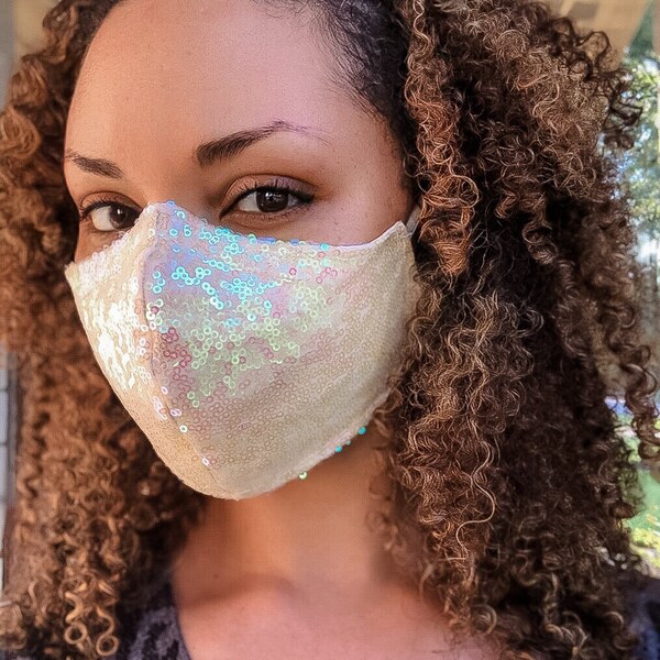 Bling Face Mask With Filter - Etsy