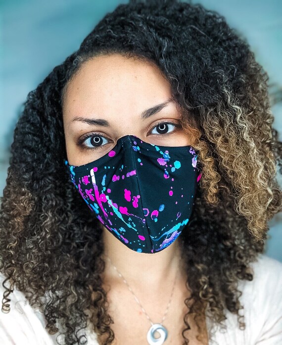 Watercolor Splatter Face