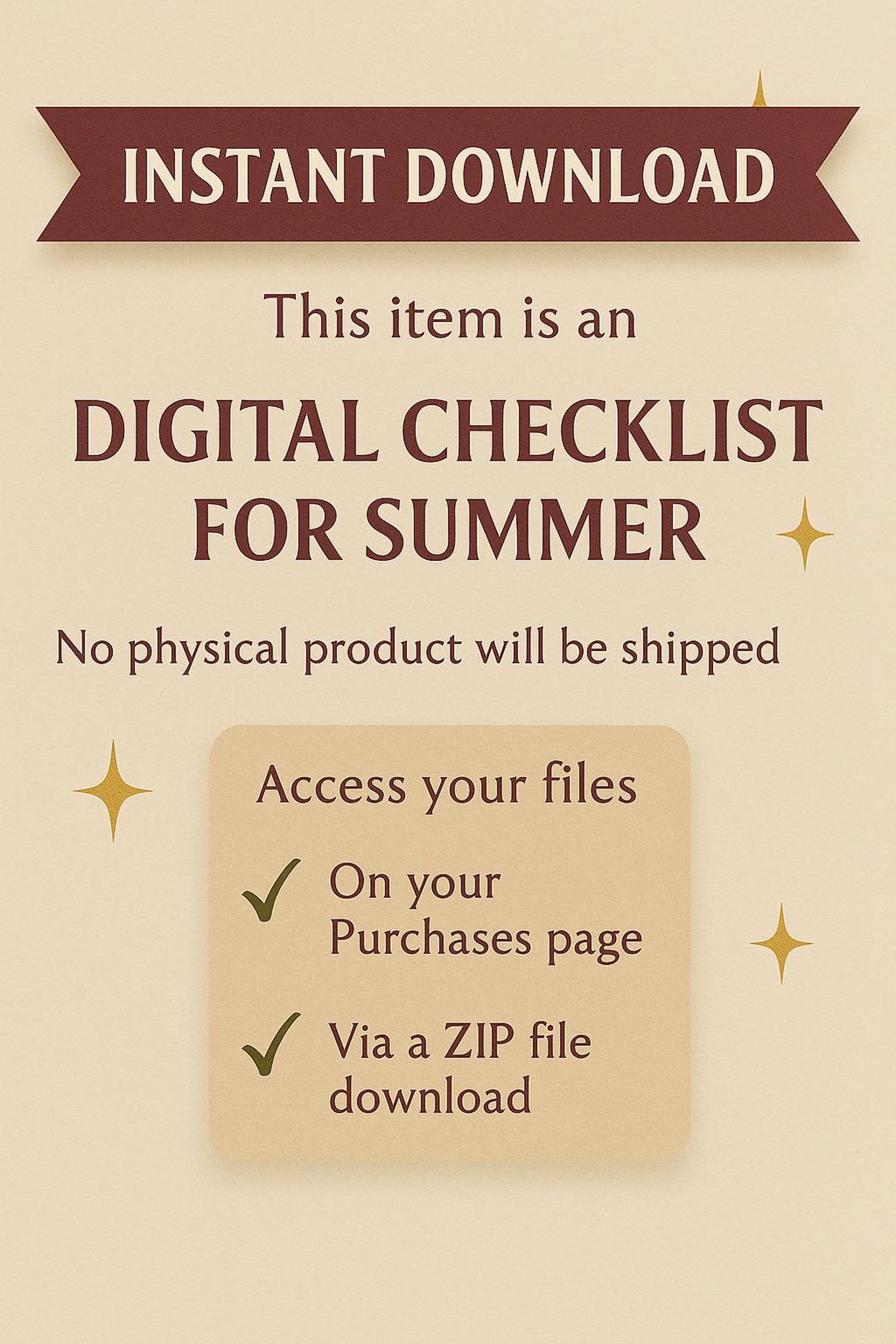 Summer Hit List: Printable Checklist for Women's Travel Goals (digital ...