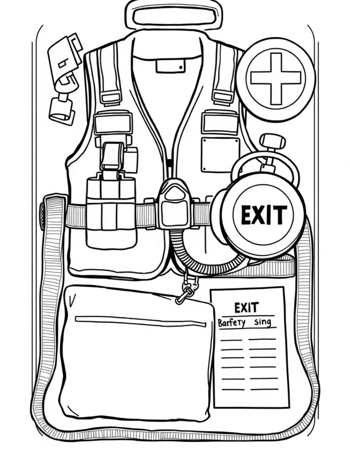 Flight Attendant Coloring Book | Aviation Gift for Cabin Crew & Pilots ...