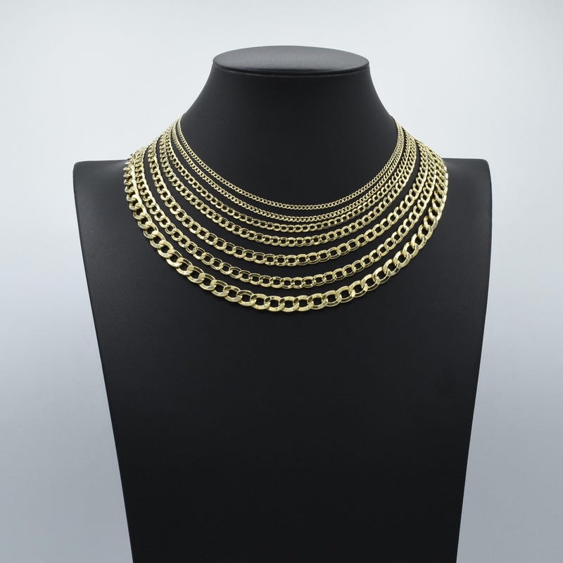 10k Hollow Link Chain - Etsy UK